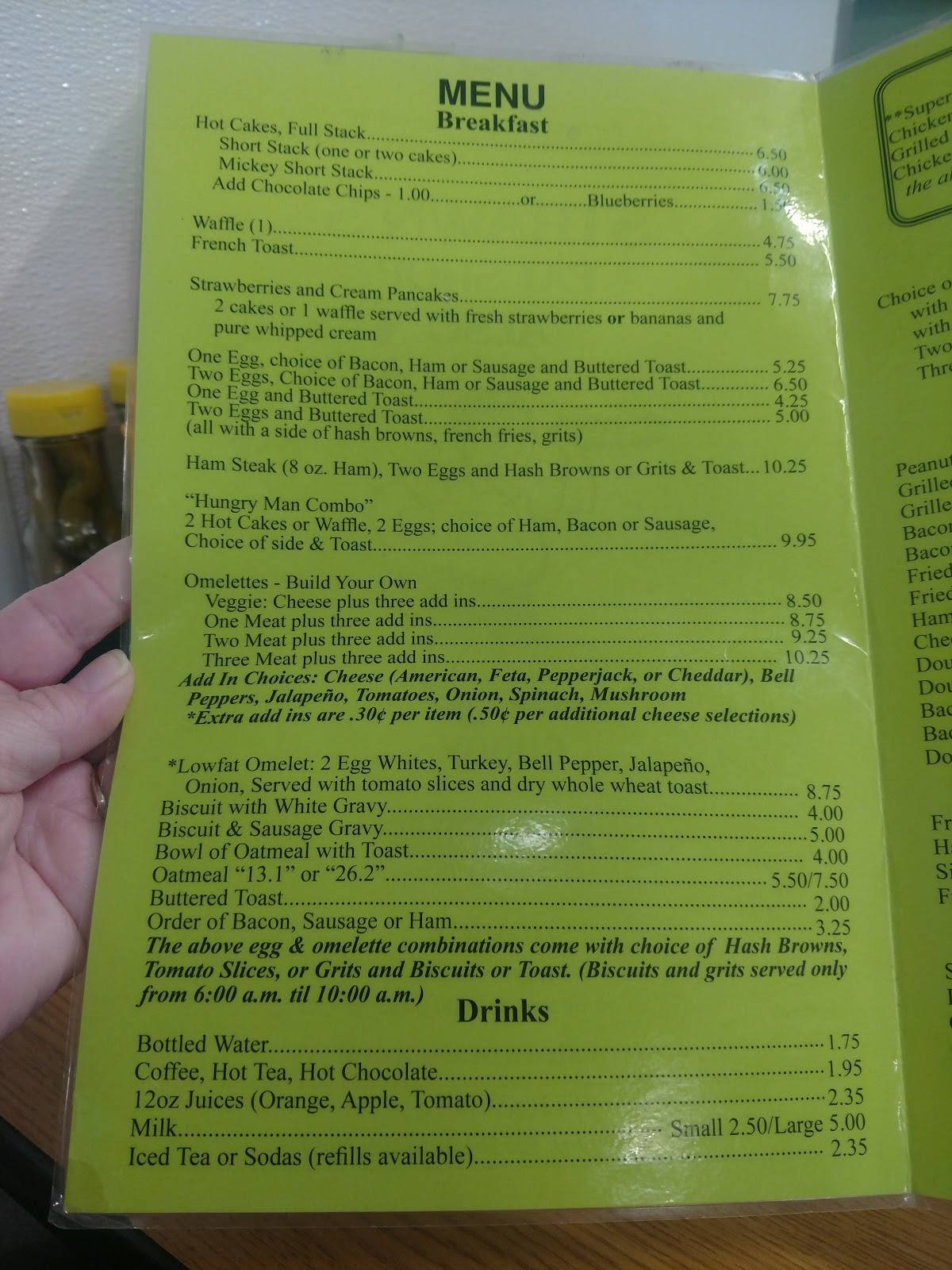 Menu at Strawn's Eat Shop Also restaurant, Bossier City