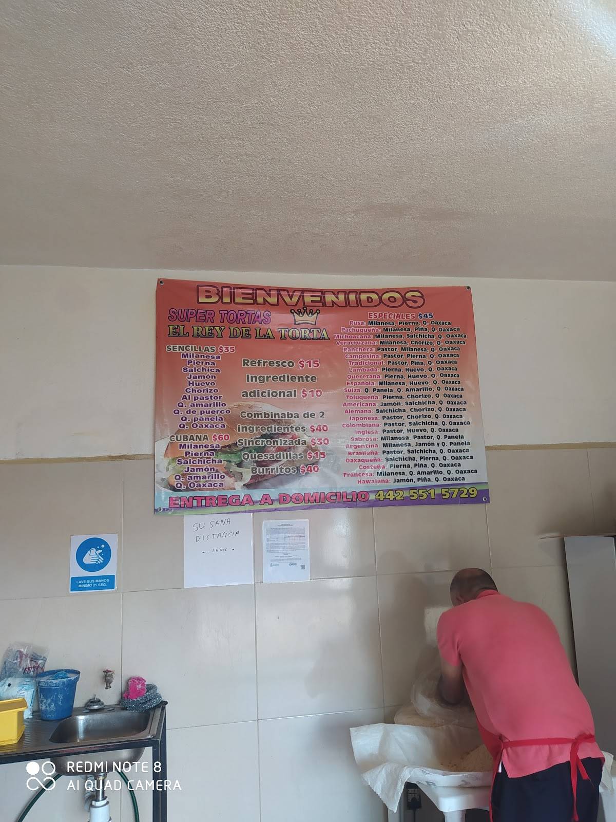 Menu at Super tortas - el rey de la torta restaurant, Santiago de Querétaro