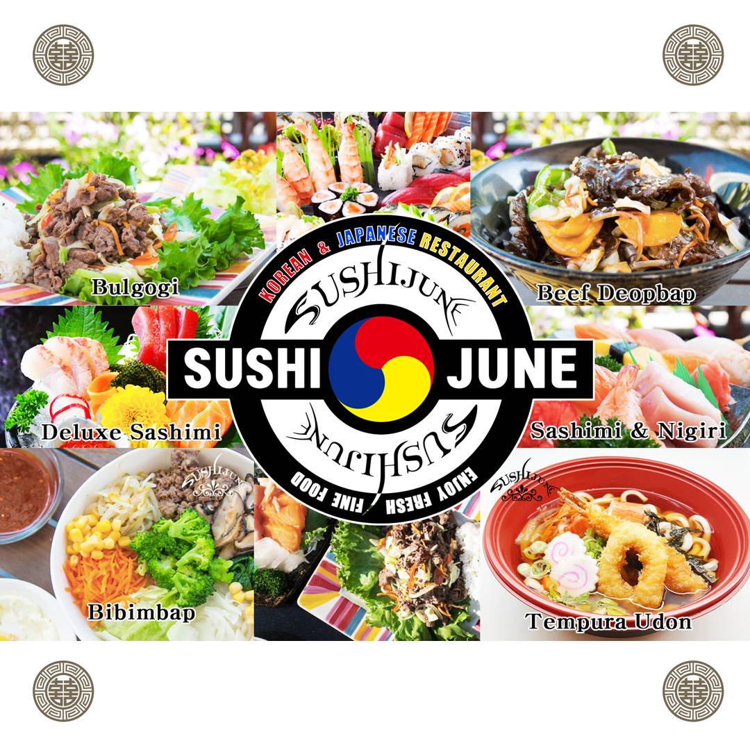 Menu at Sushi June restaurant, Winnipeg