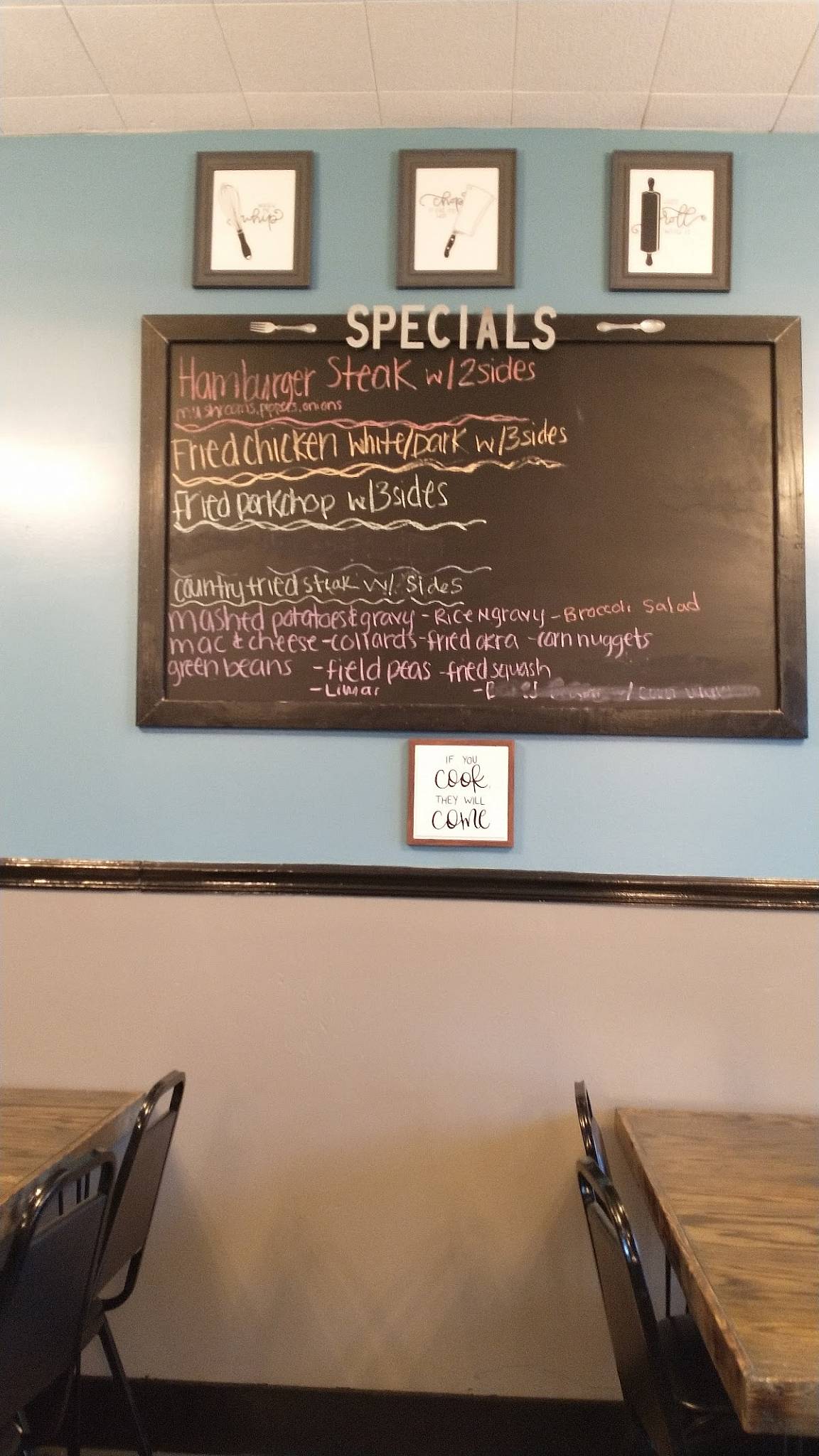 Menu at Sweet Magnolia's Restaurant, Pelion