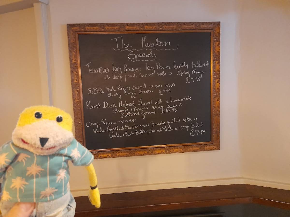 Menu at THE HEATON pub & bar, Stockport, 474 Didsbury Rd