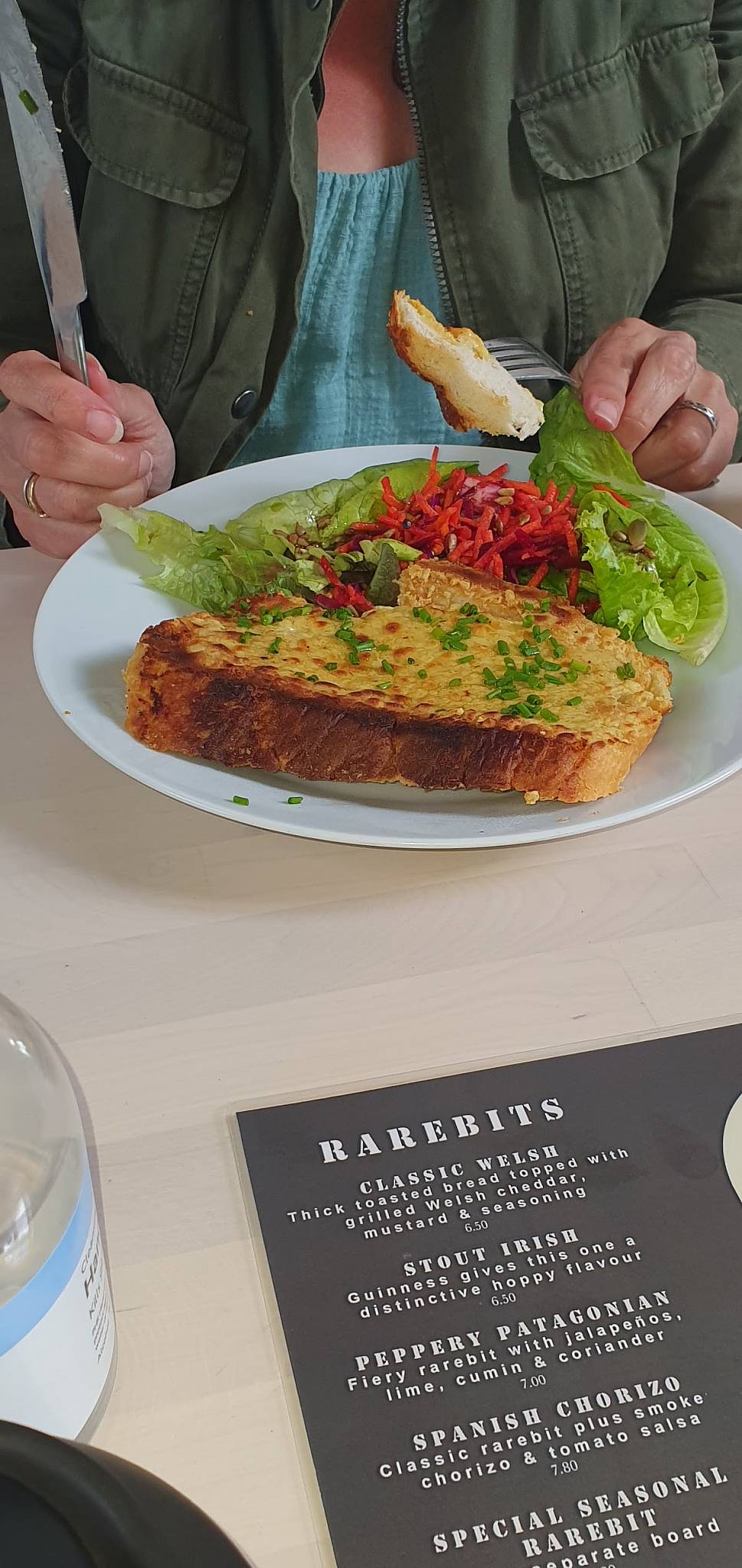 Menu at THE INTERNATIONAL WELSH RAREBIT CENTRE cafe, Defynnog