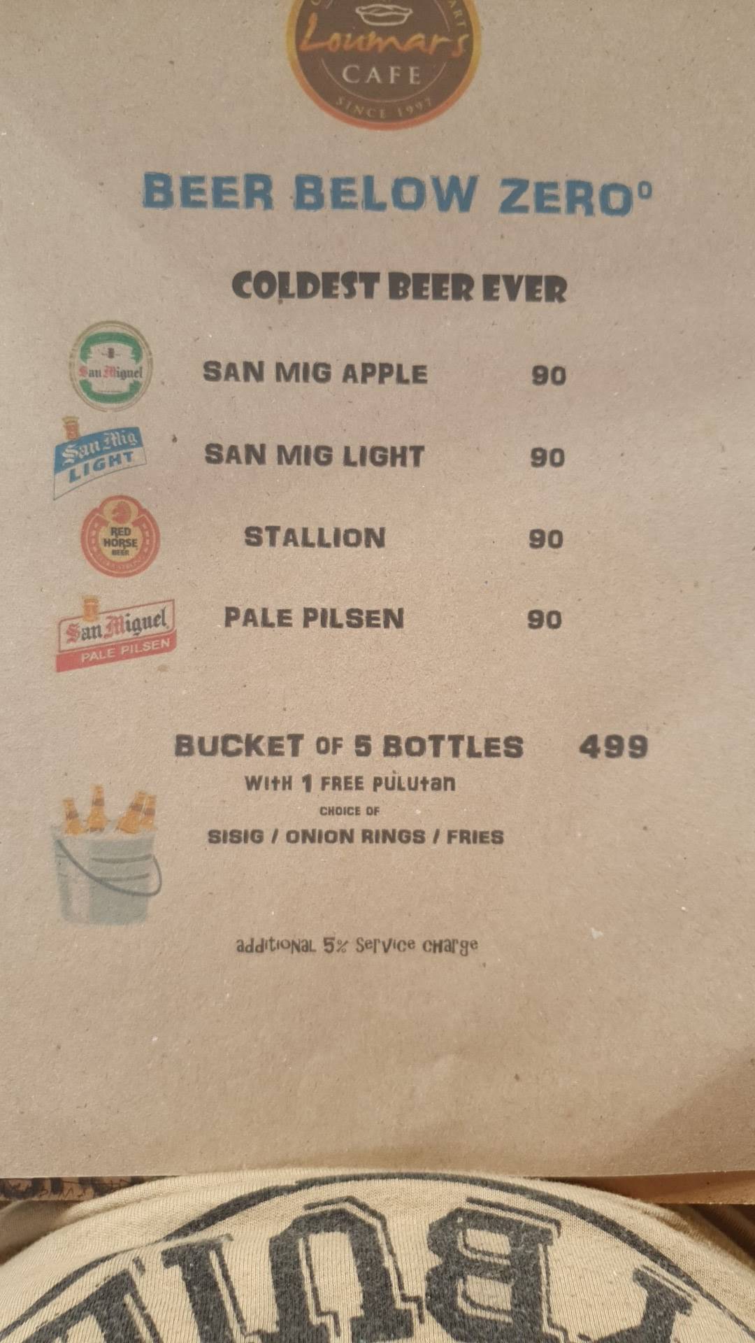 Menu at Loumars Cafe & Restaurant - Tagaytay Francisco, Tagaytay