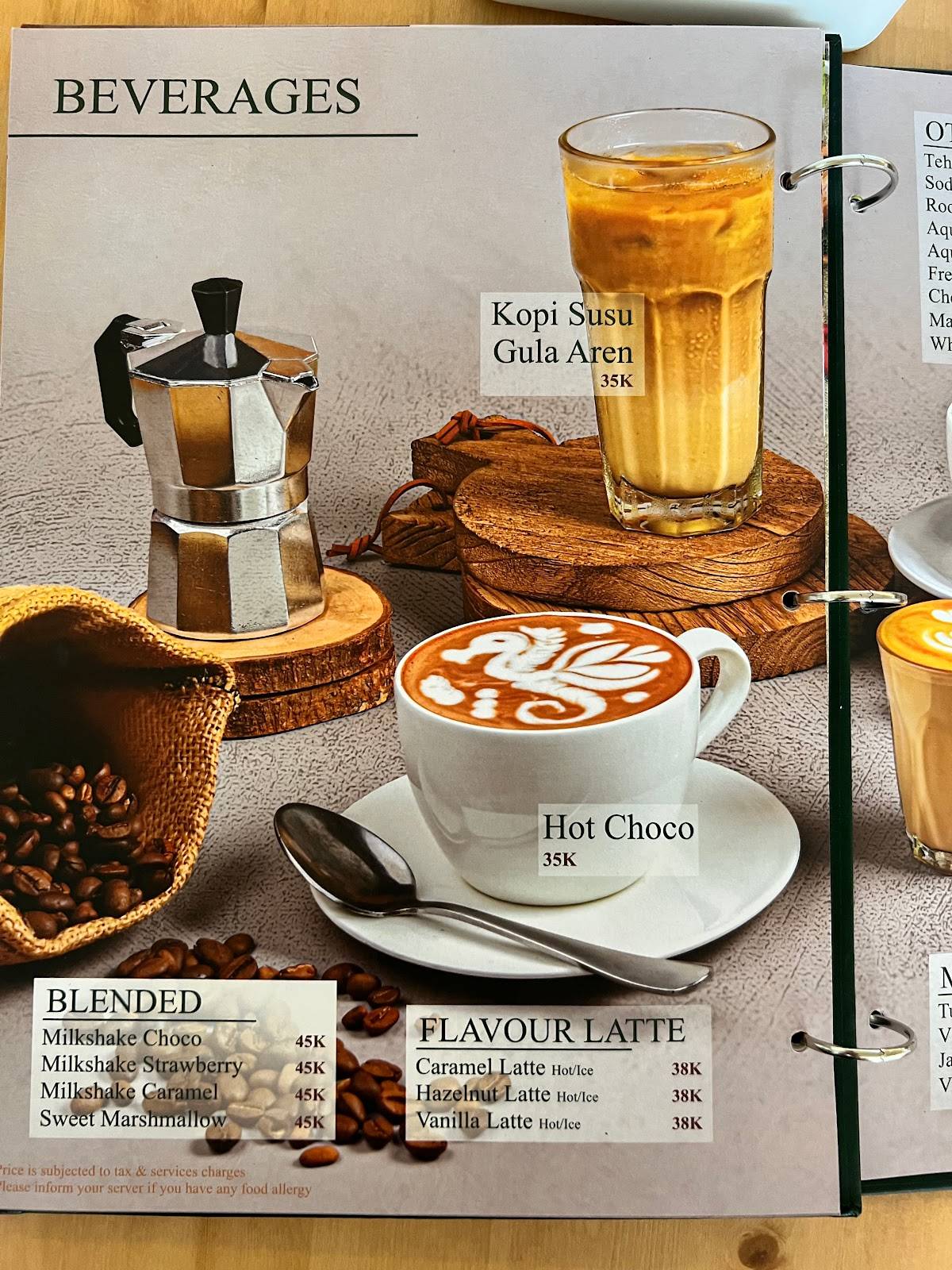 Menu at Emerald Tree Resto & Coffee Bar Alam Sutera, Tangerang