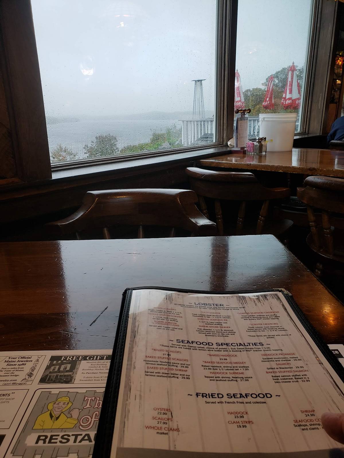 Menu at Taste of Maine Restaurant, Woolwich