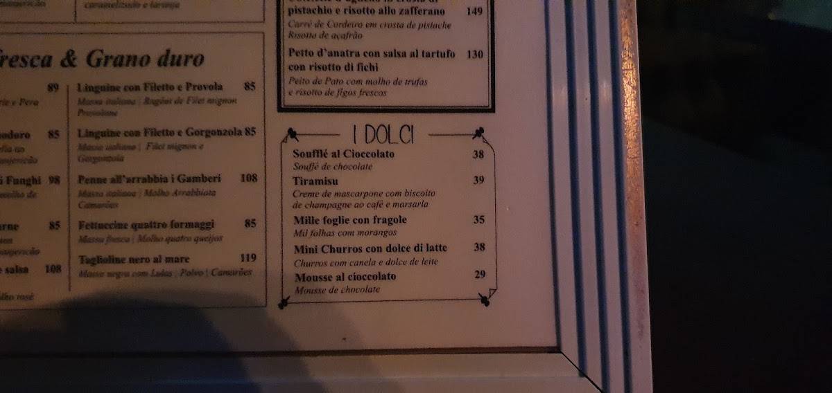 Menu em Terrazza Rooftop restaurante, São Paulo