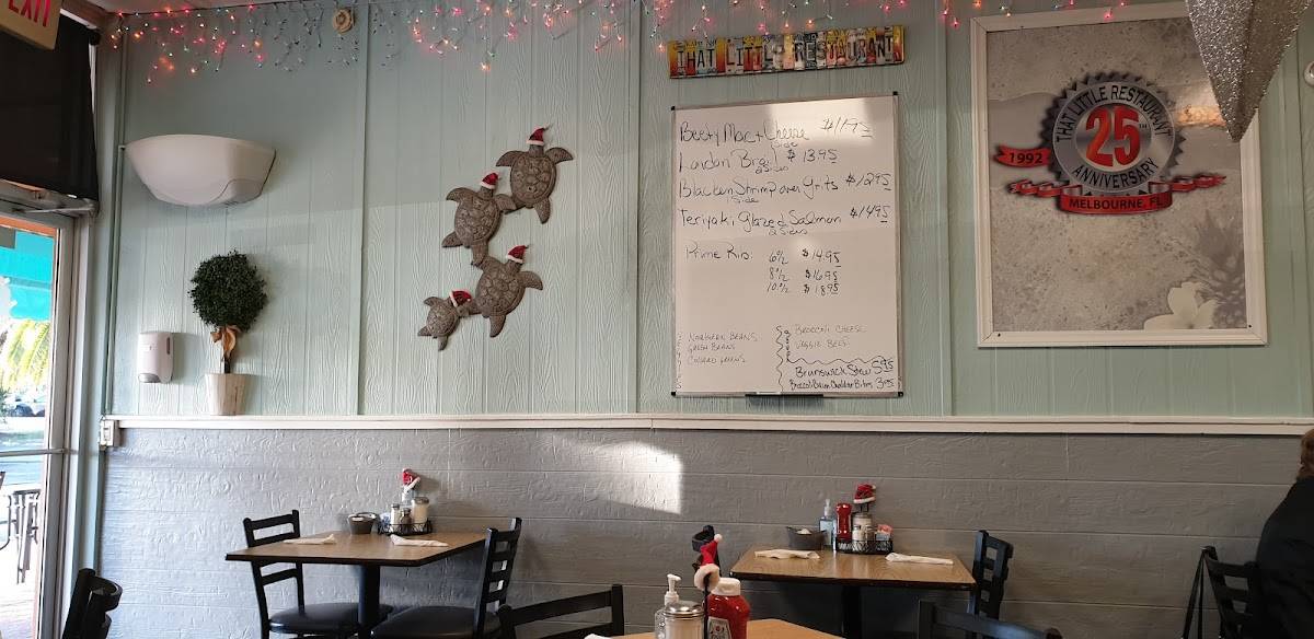 Menu at That Little Restaurant, Melbourne