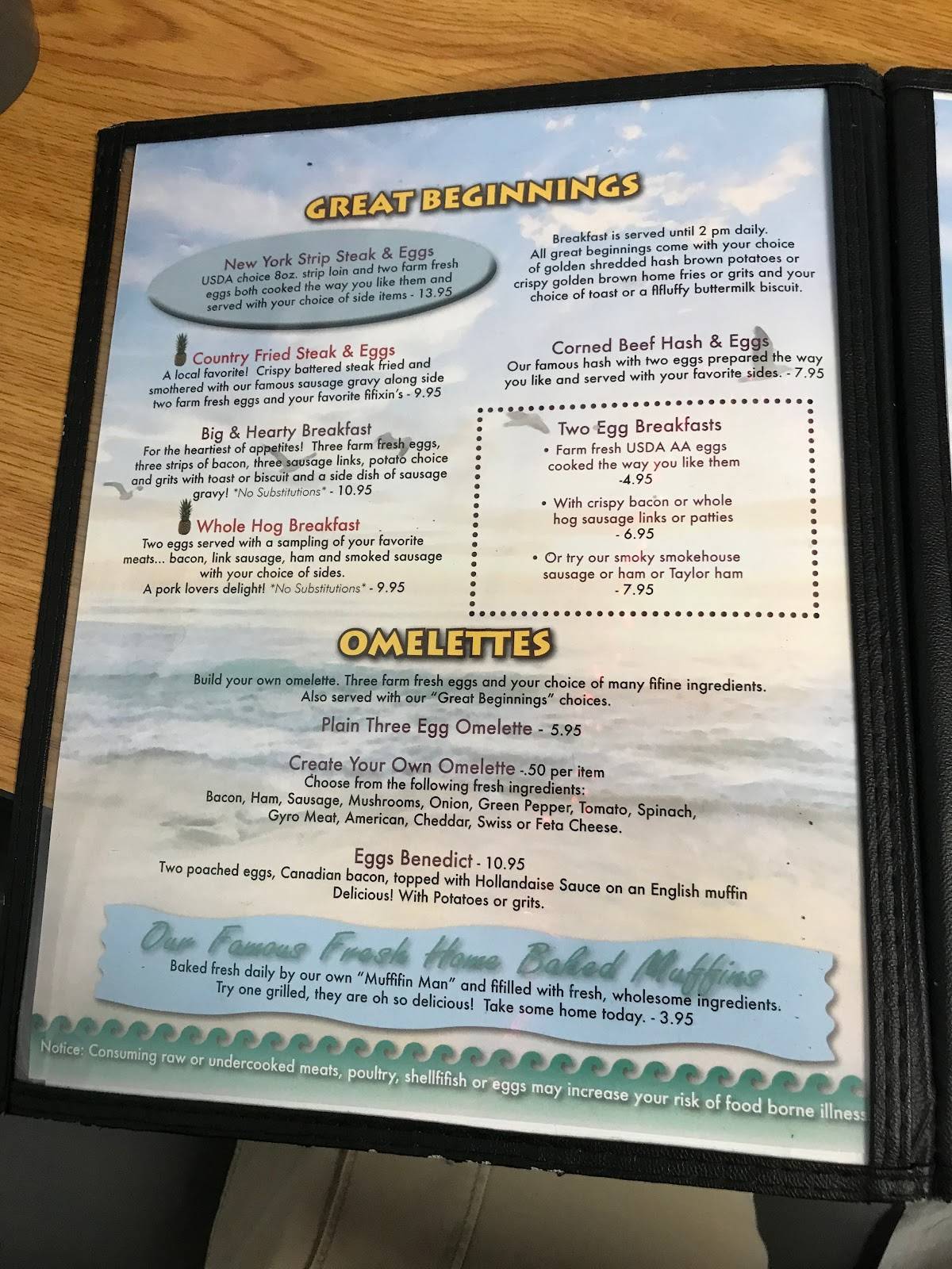 Menu at That Little Restaurant, Melbourne