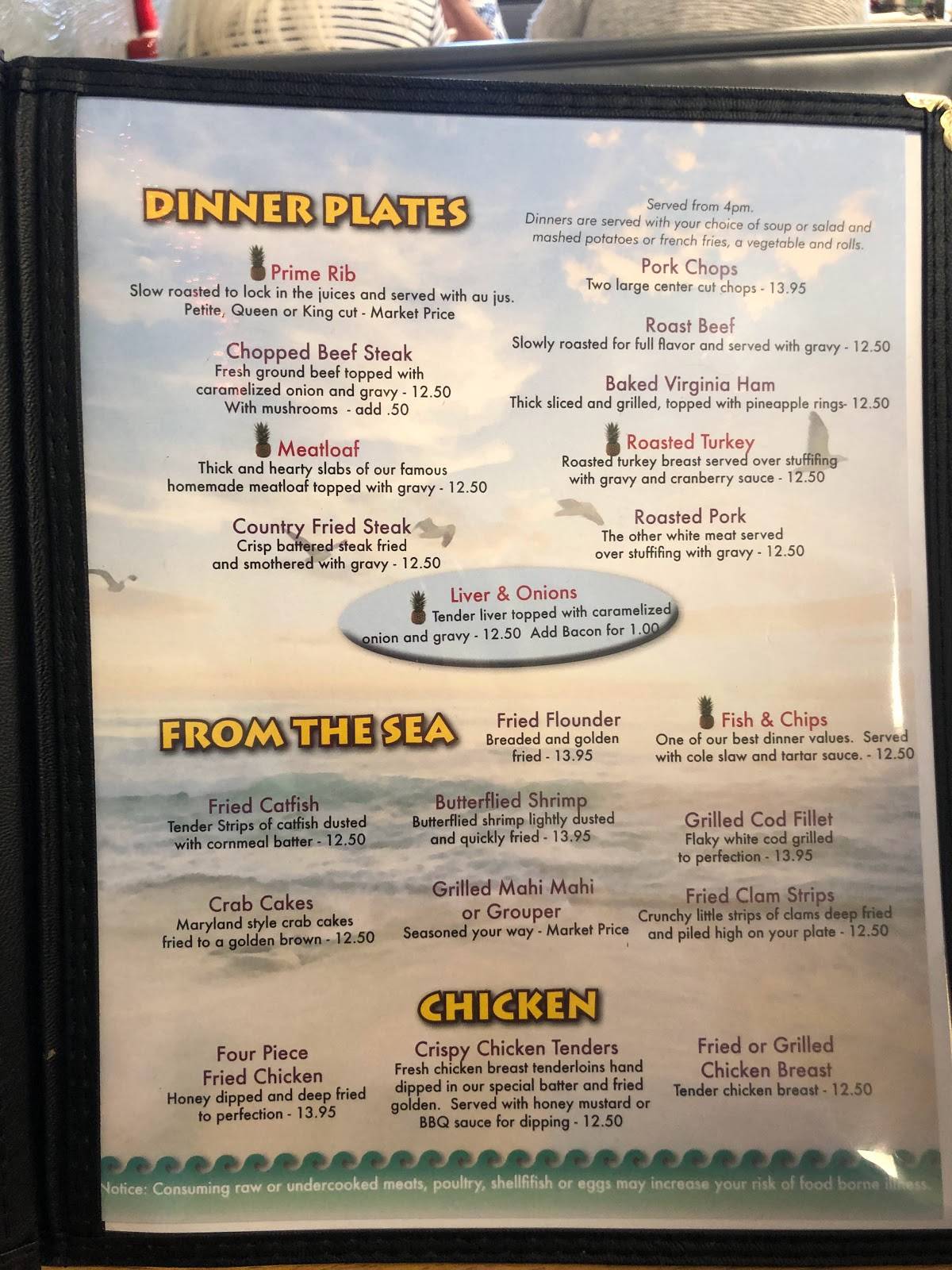 Menu at That Little Restaurant, Melbourne
