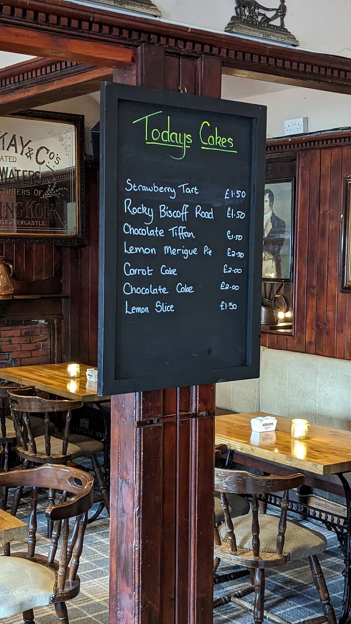 Menu at The Auldhouse Arms Bar, Glasgow