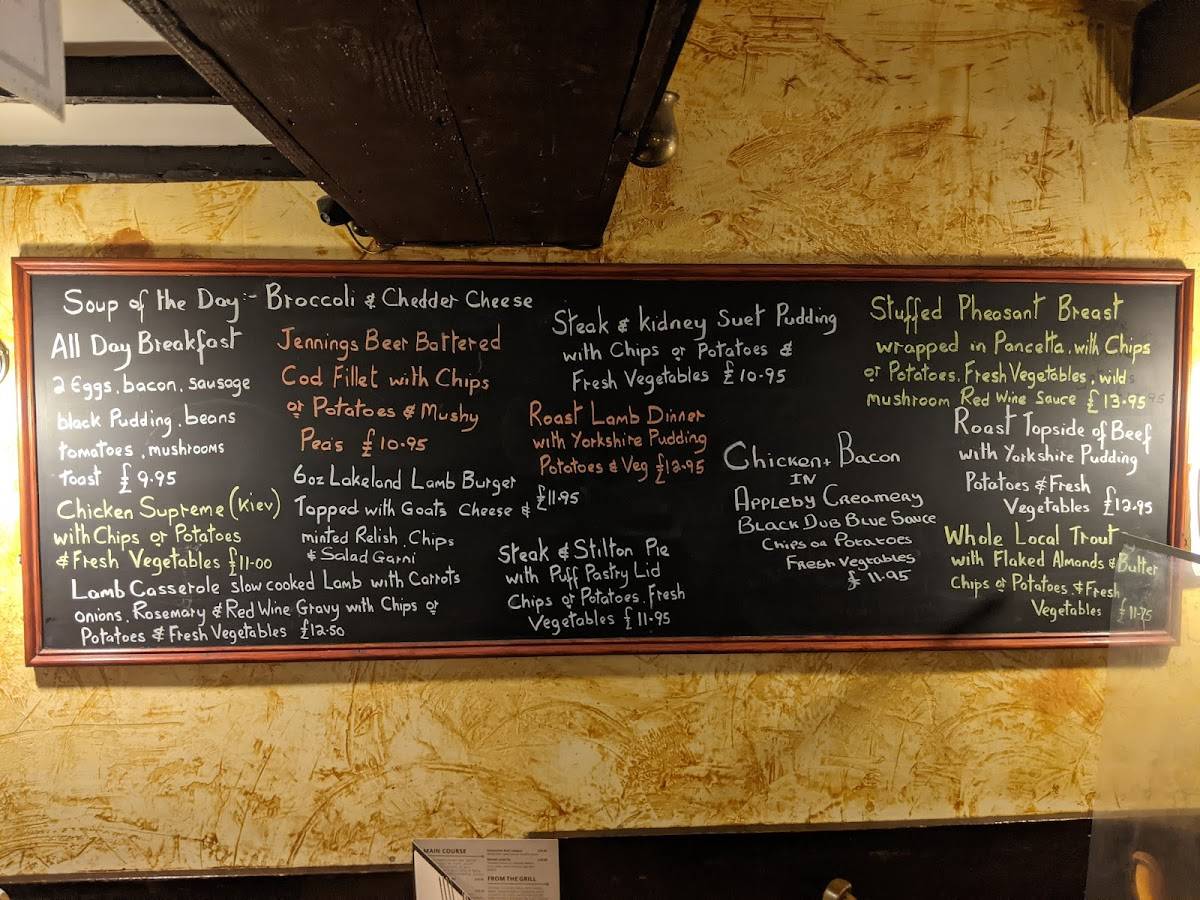 Menu at The Bank Tavern pub & bar, Keswick