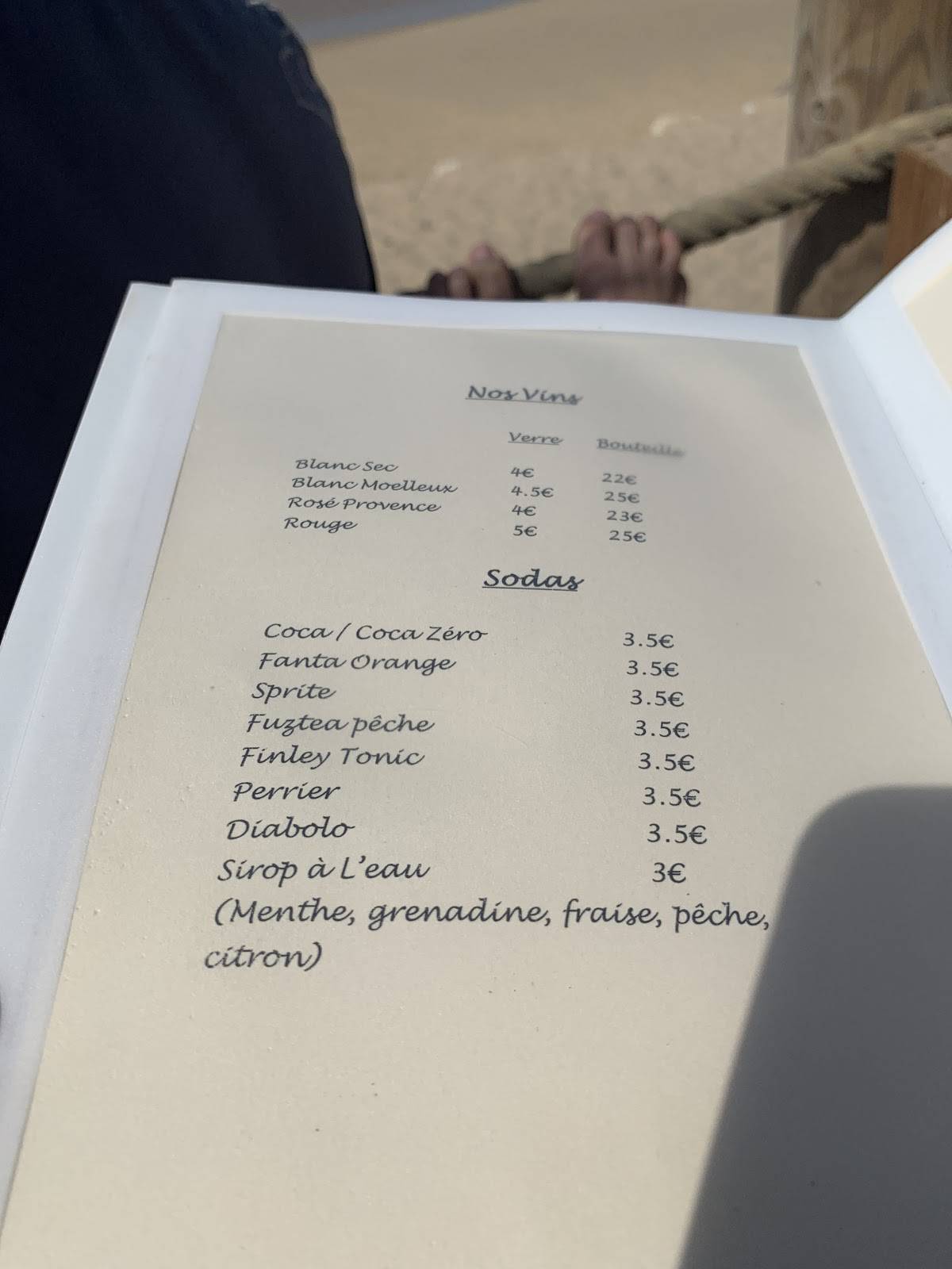 Menu au The Beach House Lacanau Plage café, Lacanau, 9 Boulevard de la ...
