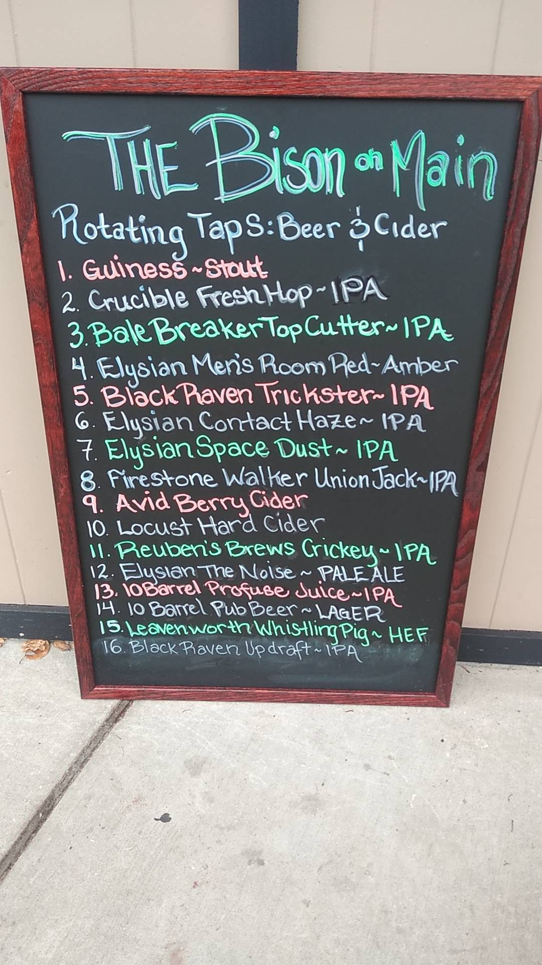 Menu at The Bison pub & bar, Bothell