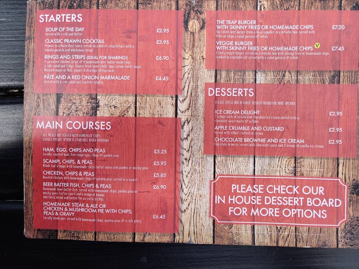 Menu at The Bridge Inn pub & bar, Ruabon