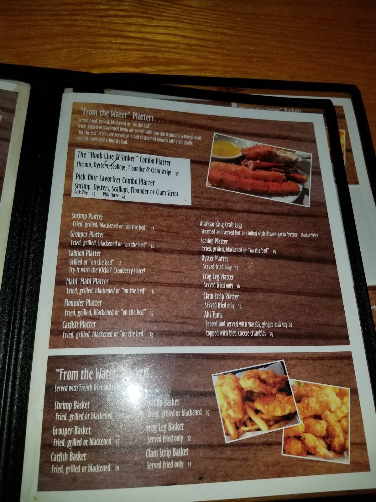 Menu at The Crooked Bass Grill and Tavern pub & bar, Babson Park