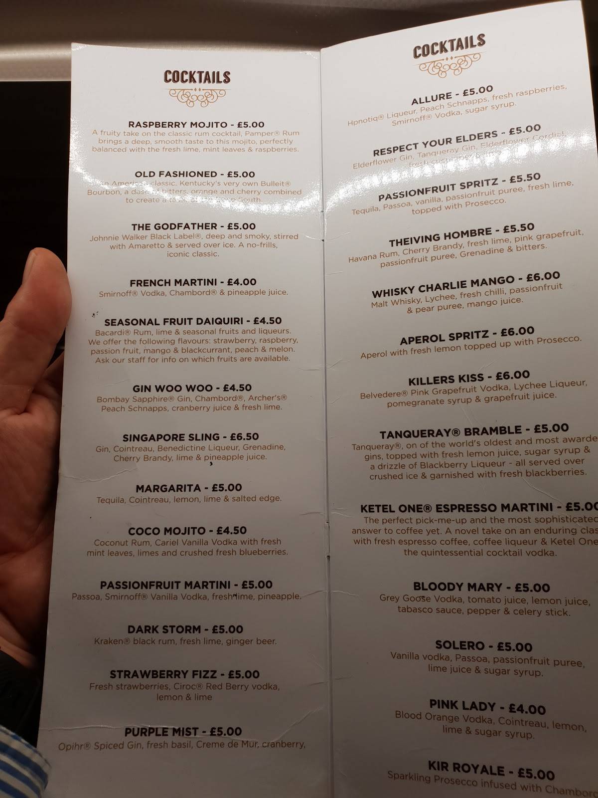 Horseshoe Bar Greenock Menu at Isaac Oppen blog