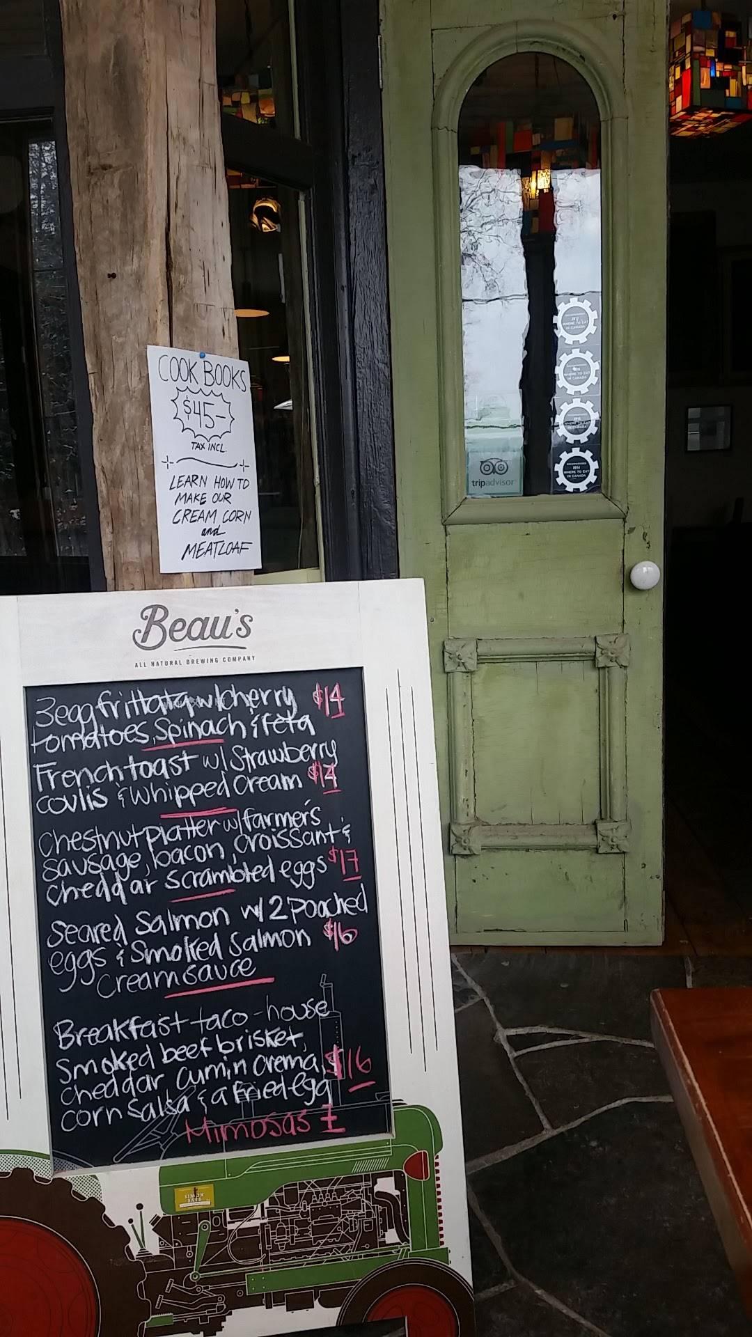 Menu at The Flying Chestnut Kitchen restaurant, Eugenia