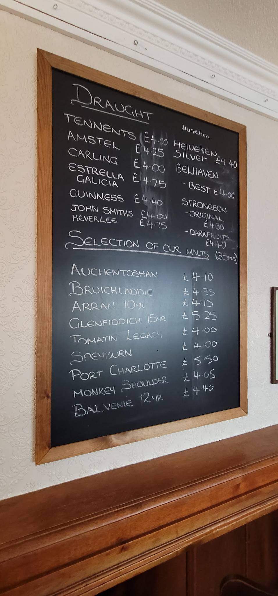 Menu at The Three Reasons pub & bar, Largs