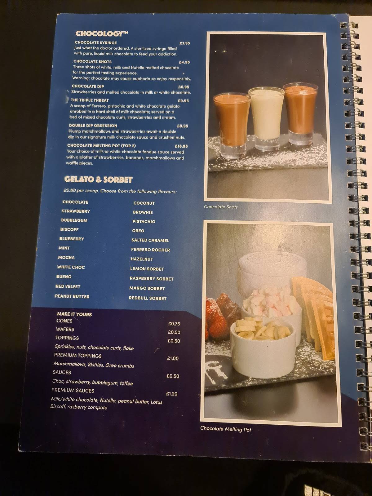 Menu at The Urban Chocolatier - Walthamstow restaurant, London