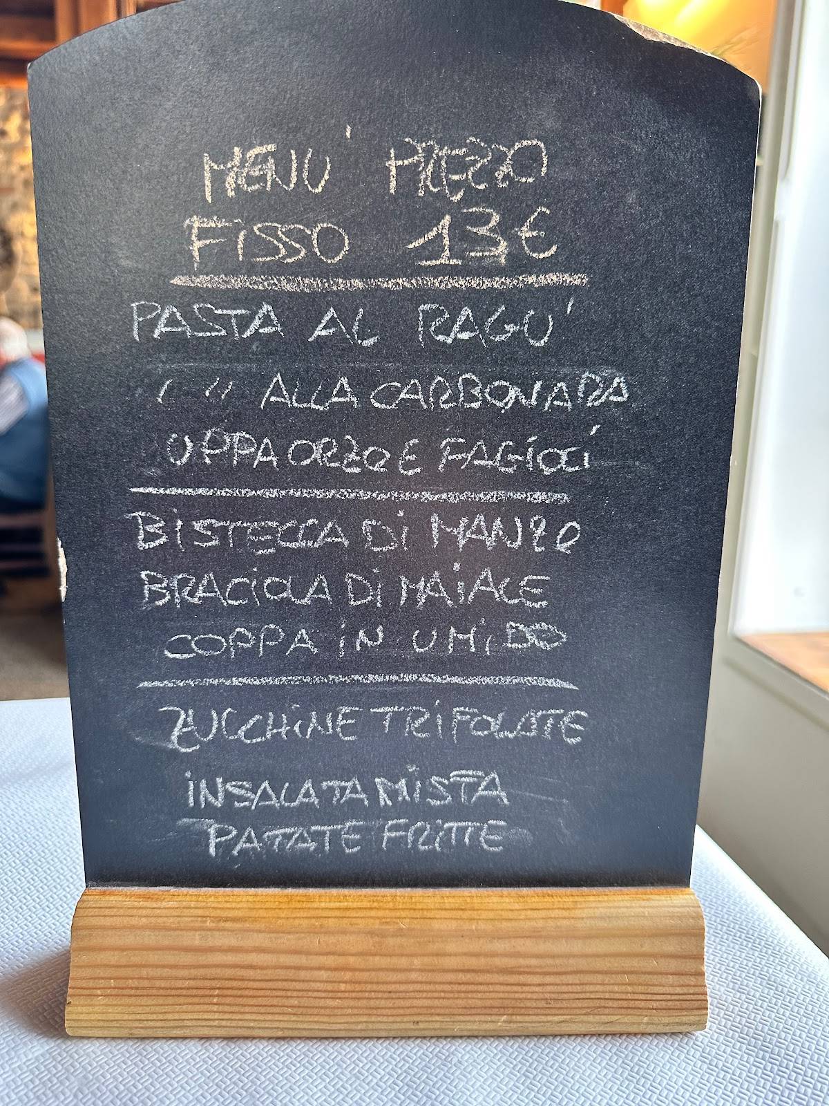 Menu da Trattoria da Vanda - San Martino - Codroipo ristorante, Codroipo
