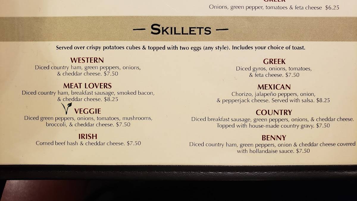 Menu at Twelve Islands restaurant, Crown Point