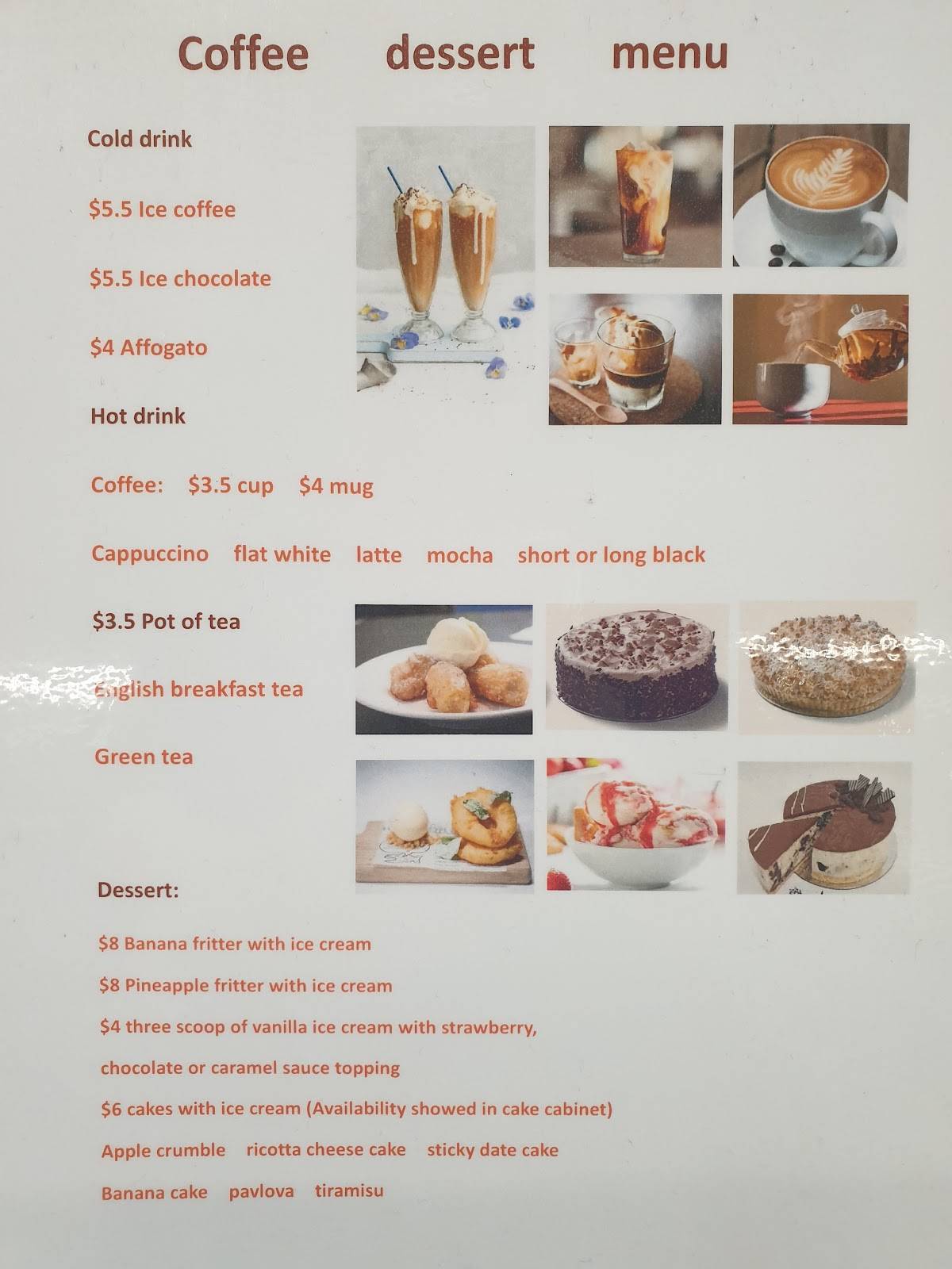 Menu at Wangi Workers Club Bistro, Wangi Wangi