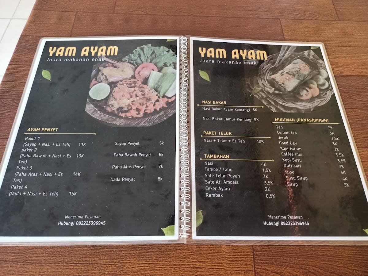 Menu at Warmindo Satria Jagat Raya (Mendungan) restaurant, Surakarta