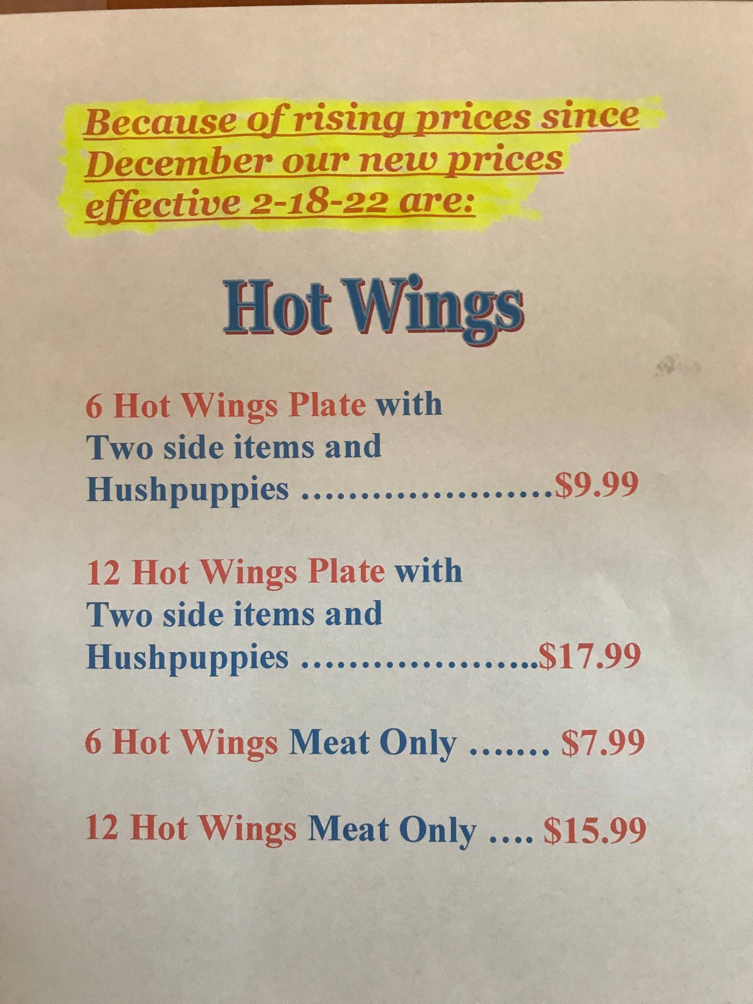Menu at Smoky Mountain Barbecue, West Jefferson, S Jefferson Ave #9729