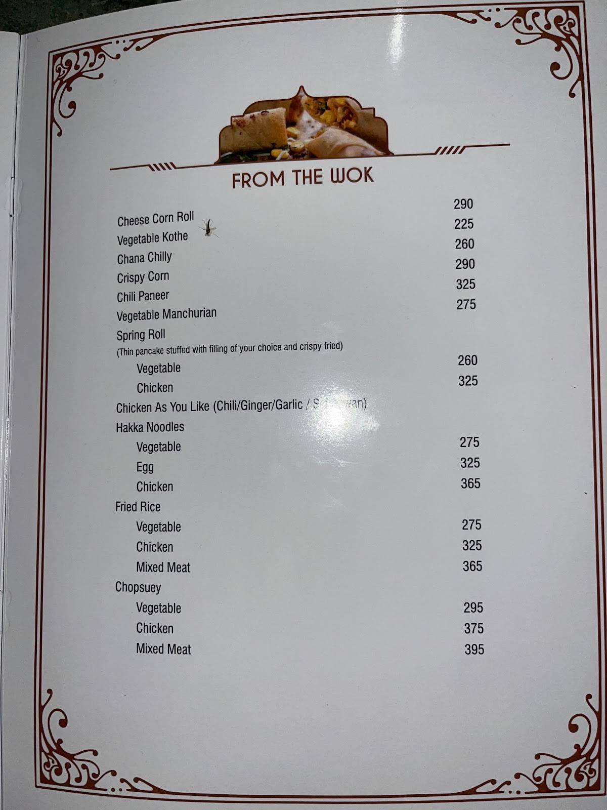 Menu at Wind And Waves Restaurant, Bhopal, 69RJ+M7F