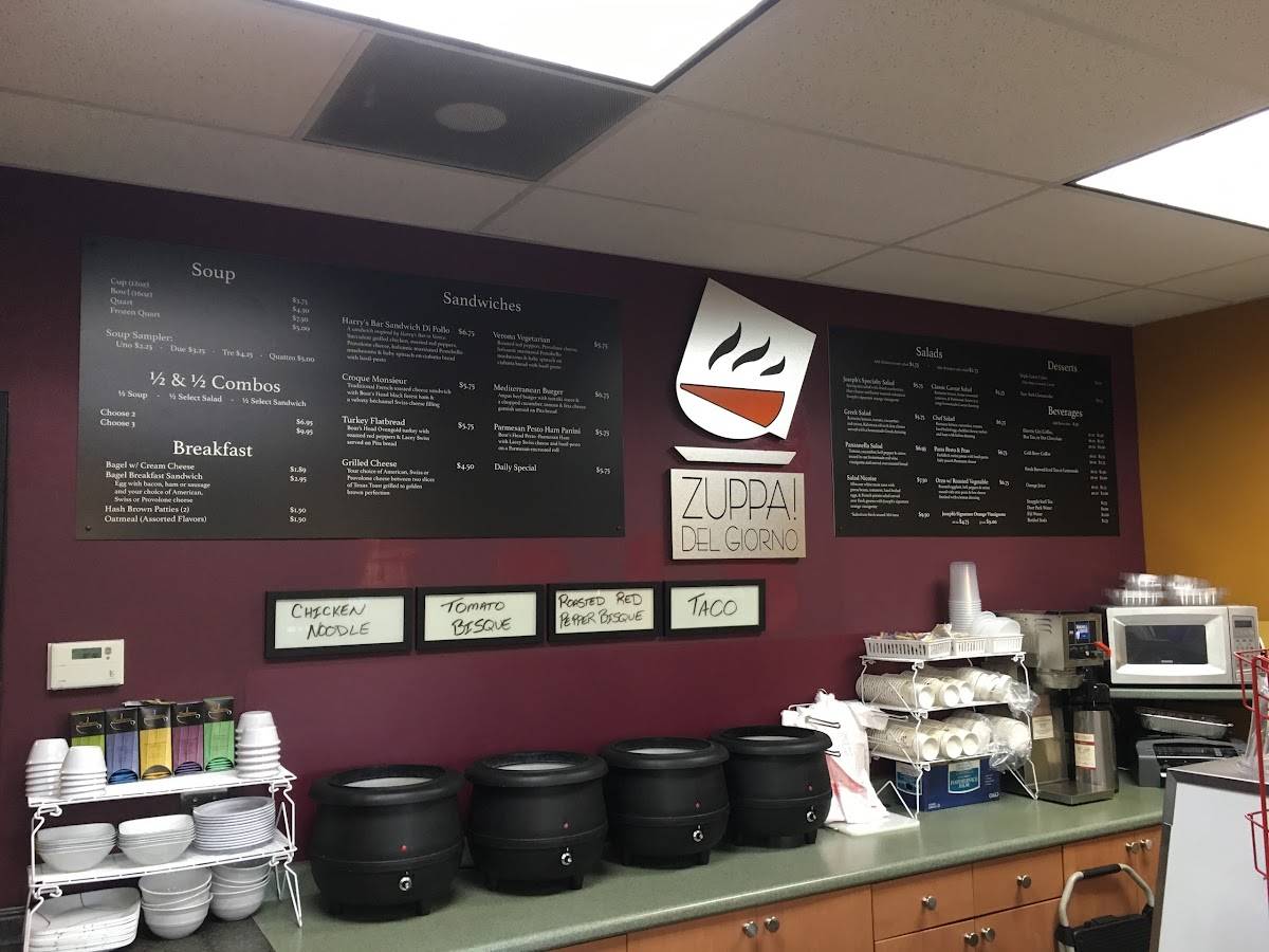 Menu at Zuppa Del Giorno restaurant, Scranton