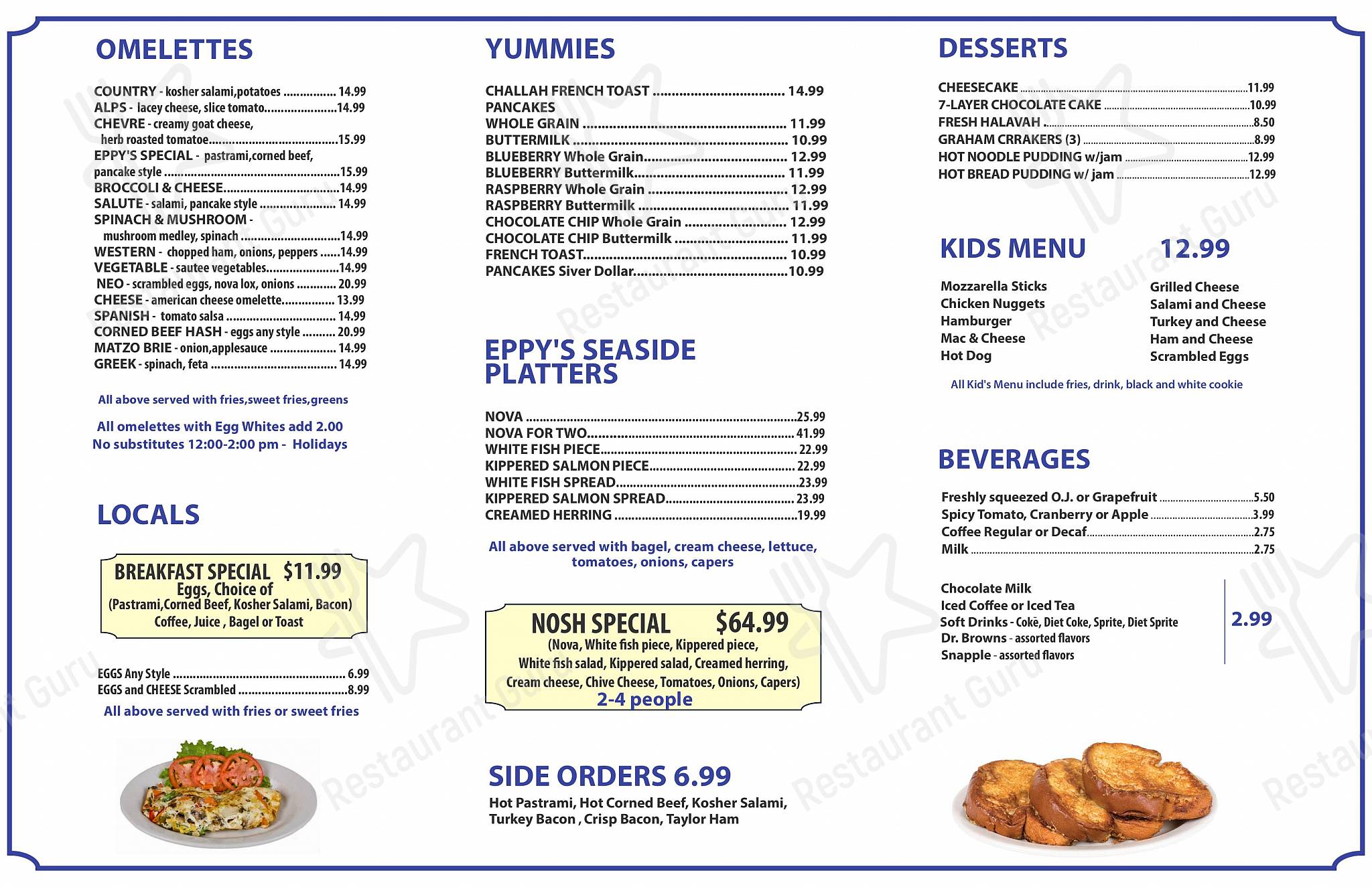 Menu at Eppes Essen Deli & Restaurant, Livingston