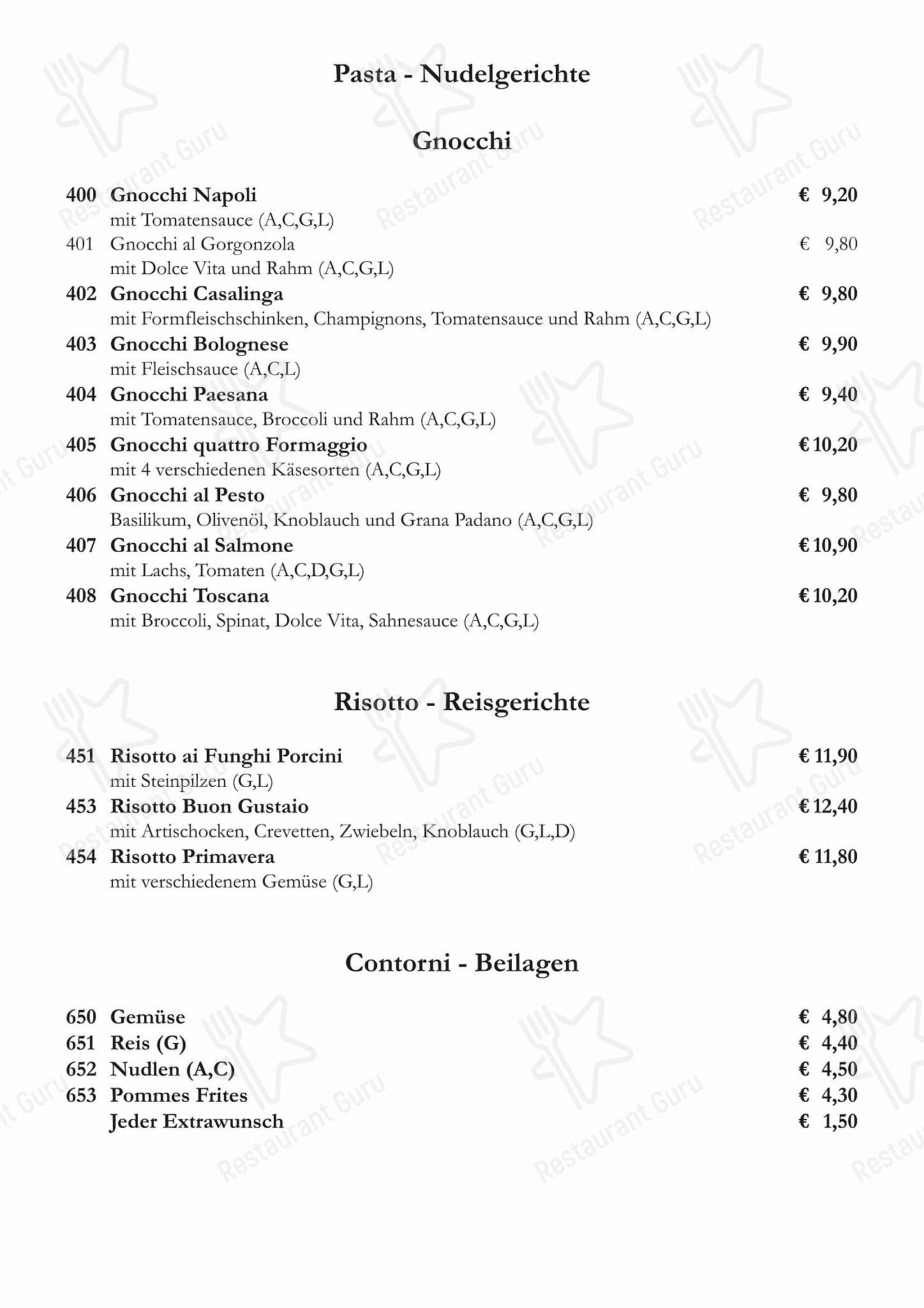 Speisekarte von Raffaello Ristorante Italiano Feldkirch restaurant ...