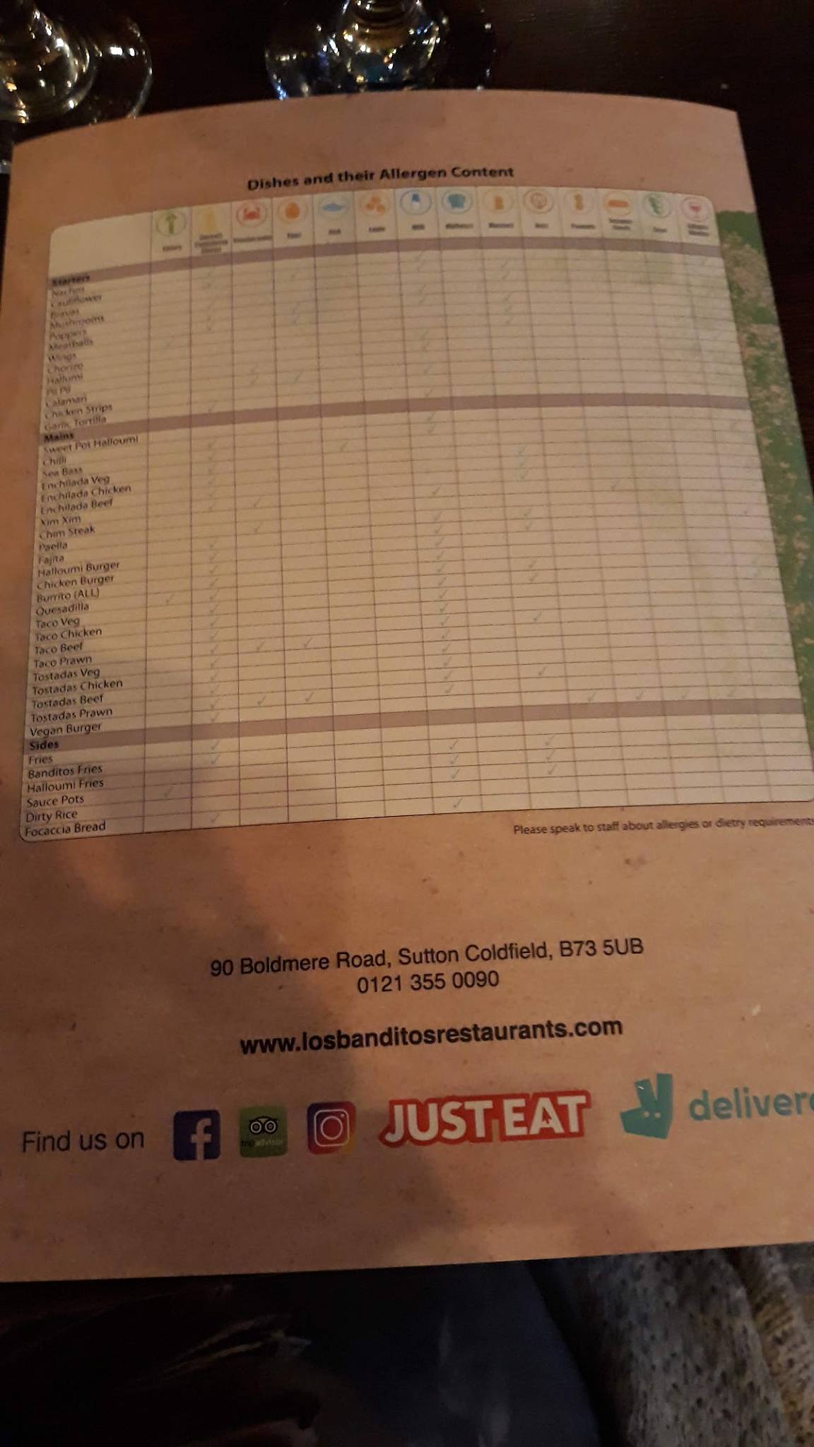 Menu at 90 Boldmere restaurant, Sutton Coldfield, 90 Boldmere Rd