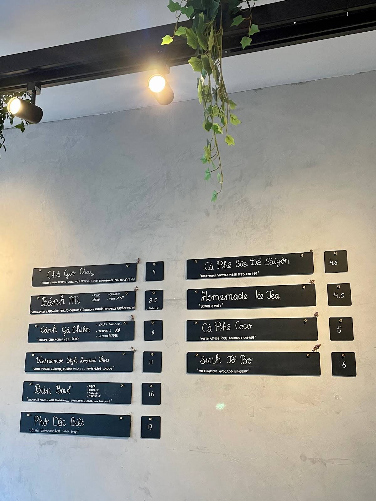 Speisekarte von ANAM, Amsterdam