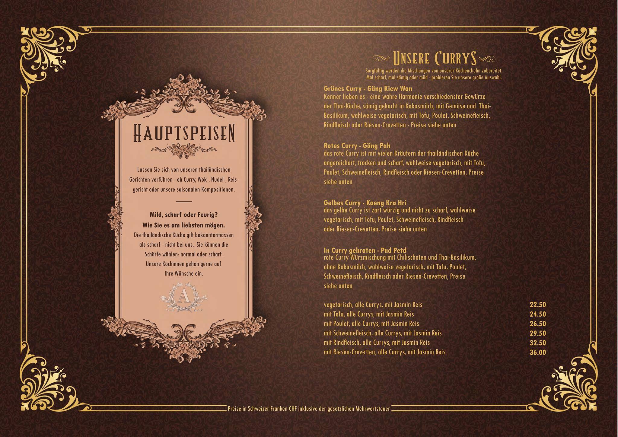 Menu da Abaco, Sciaffusa, Safrangasse 2