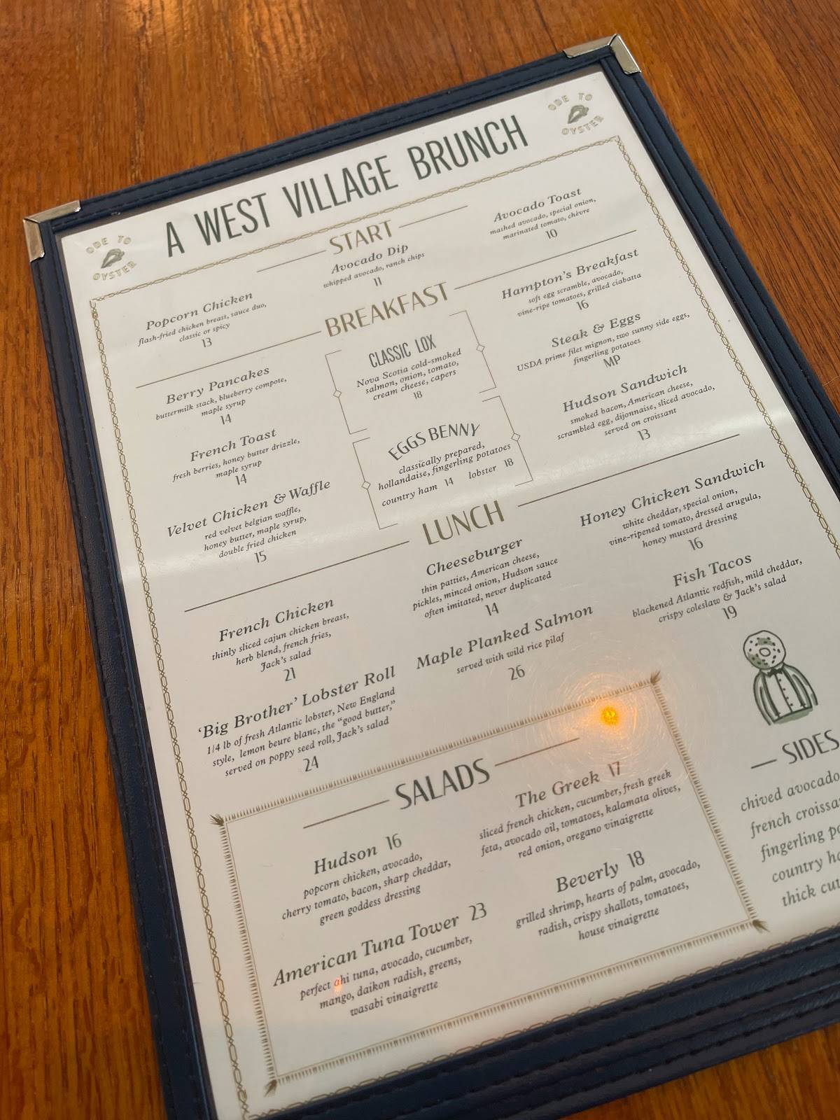 Menu at Hudson House restaurant, Addison, Belt Line Rd