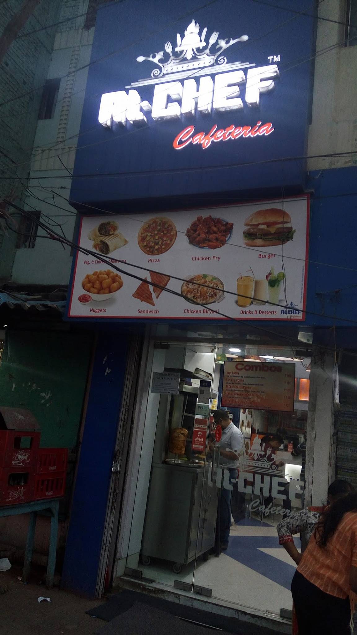 Menu at Al-Chef Cafeteria, Patna, Ashok Raj Patha