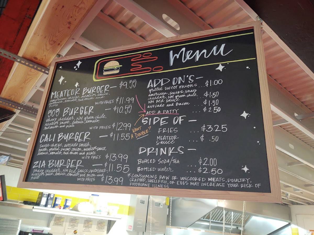 Menu at 505 Central Food Hall restaurant, Albuquerque