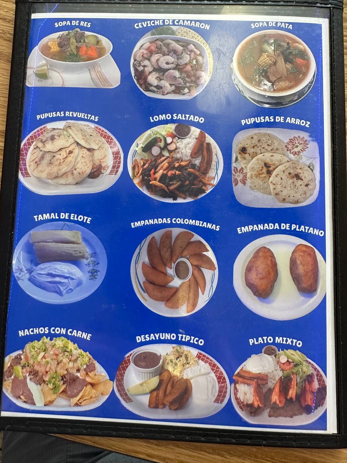 Menu at Amanecer Salvadoreño Restaurant, Toronto, Islington Ave