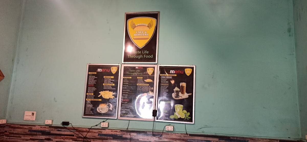 Menu at Amazing Café and Burgers, Greater Noida