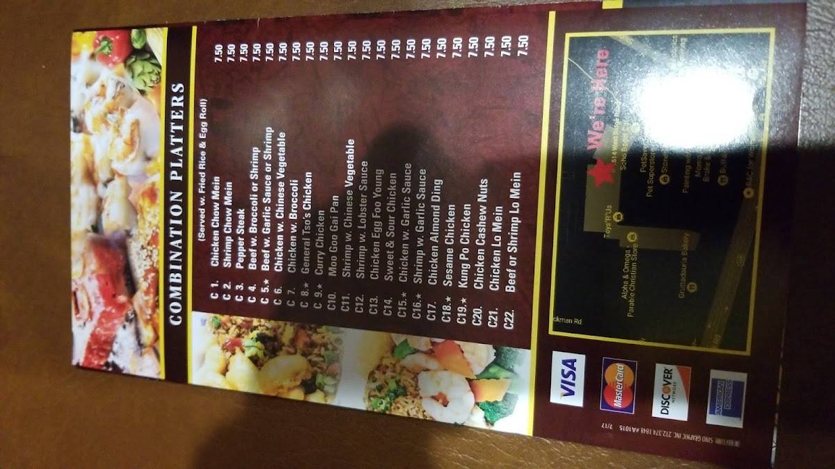 Menu at Asian Buffet (Sushi & Hibachi) restaurant, Rochester