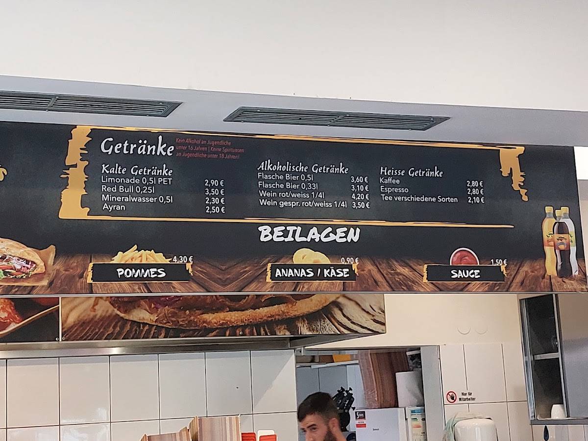 Speisekarte von Avanti Grill restaurant, Nüziders