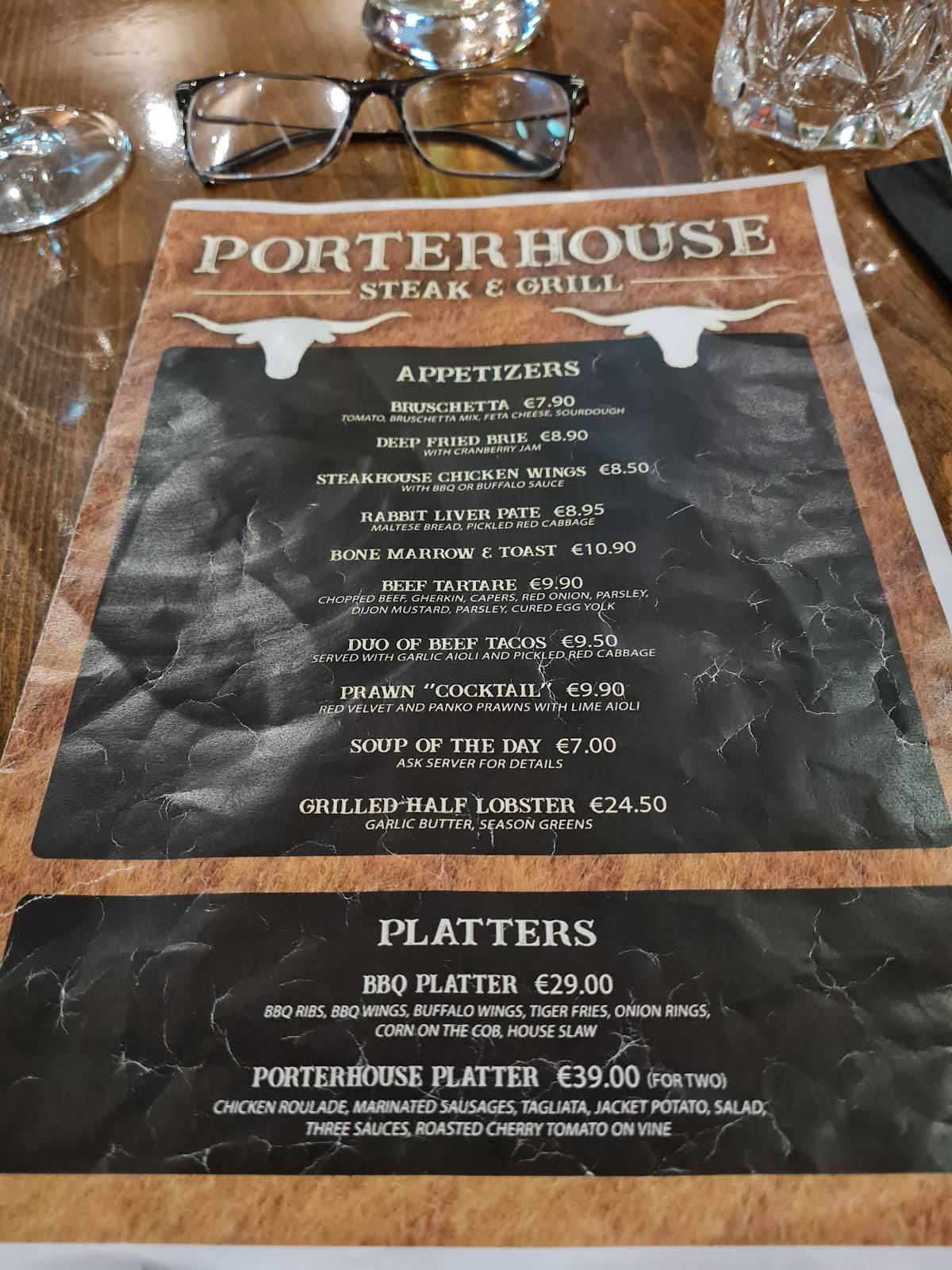 Speisekarte von Porterhouse BBQ, Mellieħa