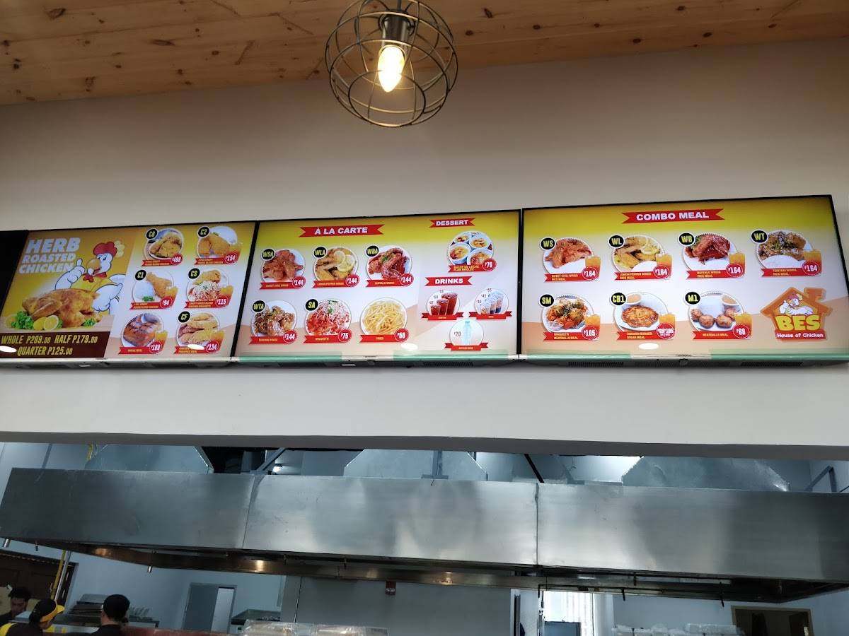 Menu at BES House of Chicken/ SALUT Restautrant restaurant, Quezon City