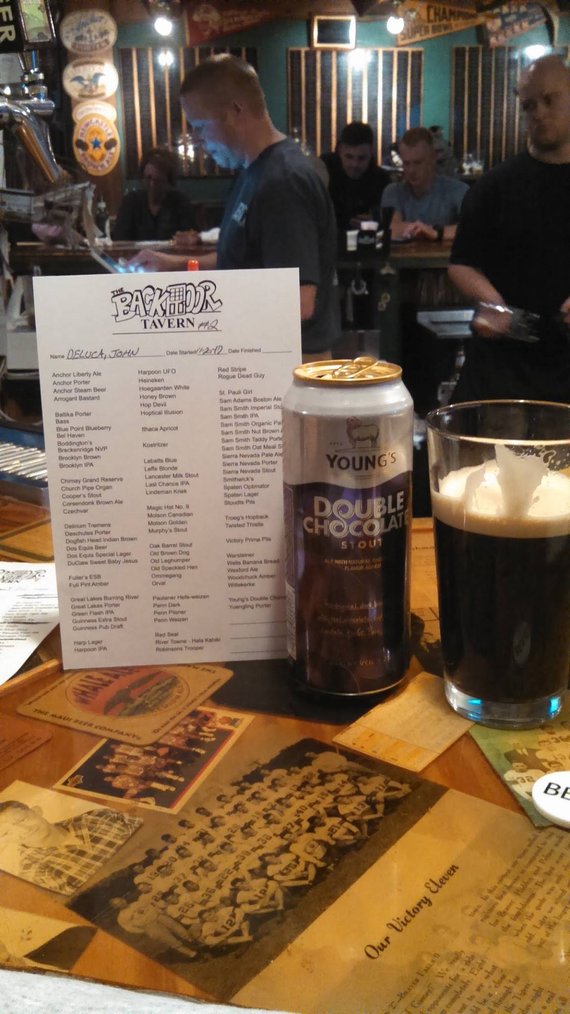 Menu at Back Door Tavern pub & bar, New Brighton