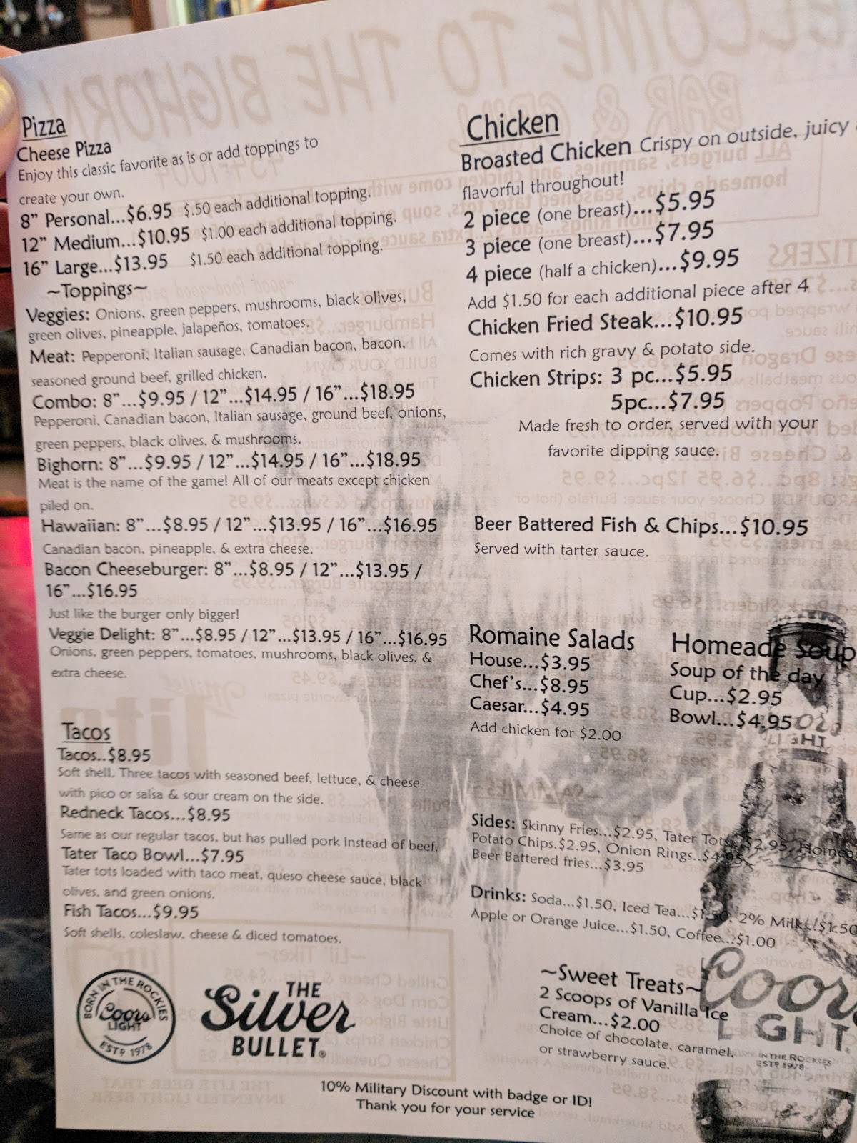 Menu at Backroads Bar & Grill, Sun Prairie, 370 Vaughn S. Frontage Rd