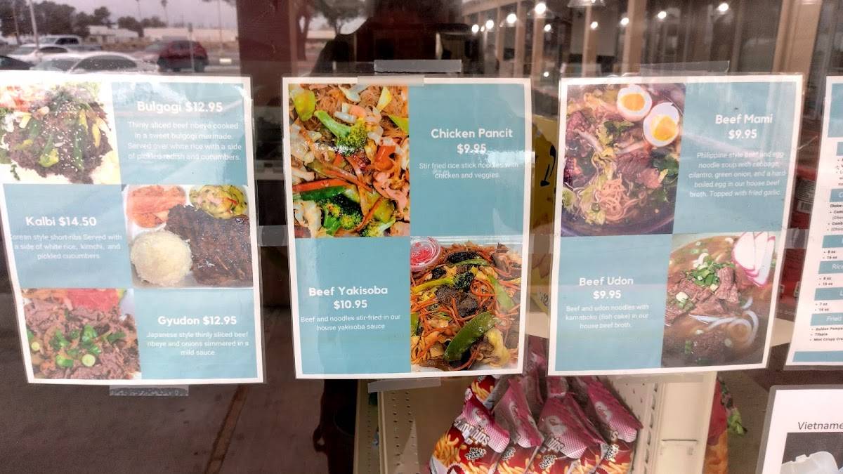 Menu at Bahay Kubo restaurant, Ridgecrest