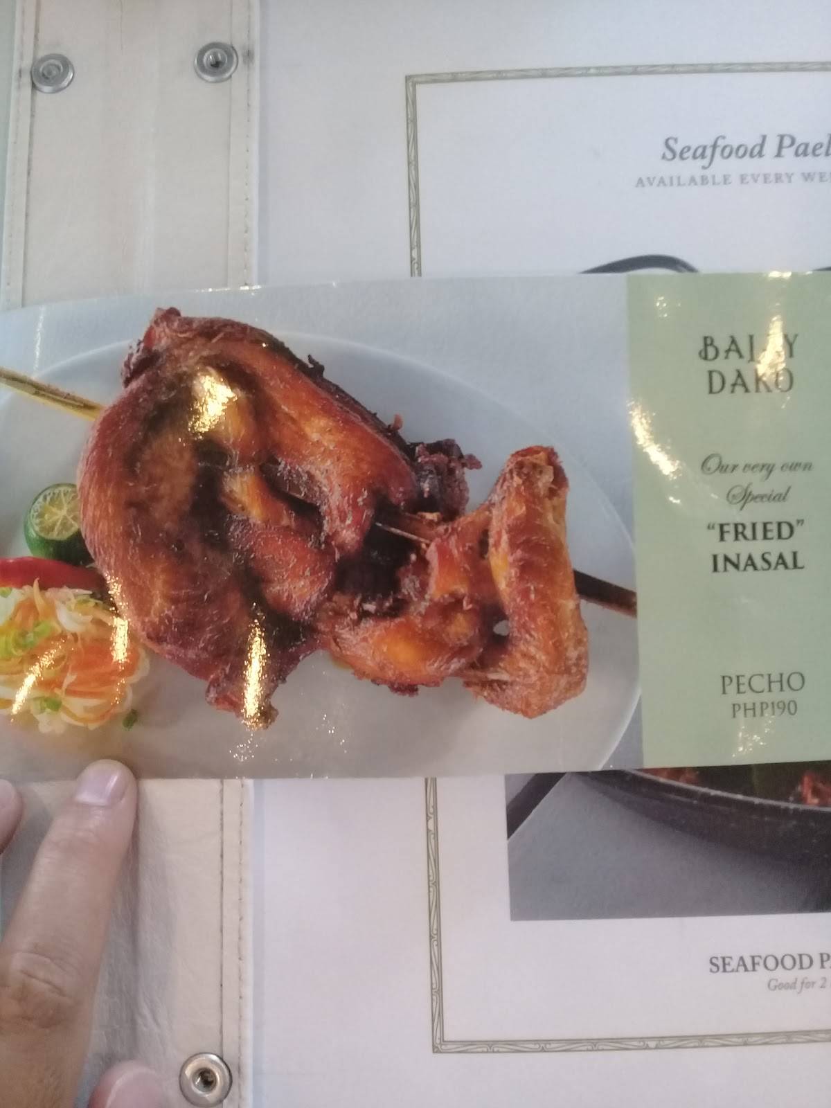 Menu at Balay Dako restaurant, Tagaytay, Tagaytay - Nasugbu Hwy