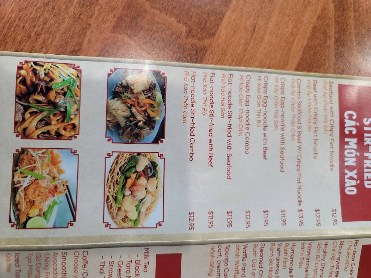 Menu at Banh Mi Dang restaurant, Evans