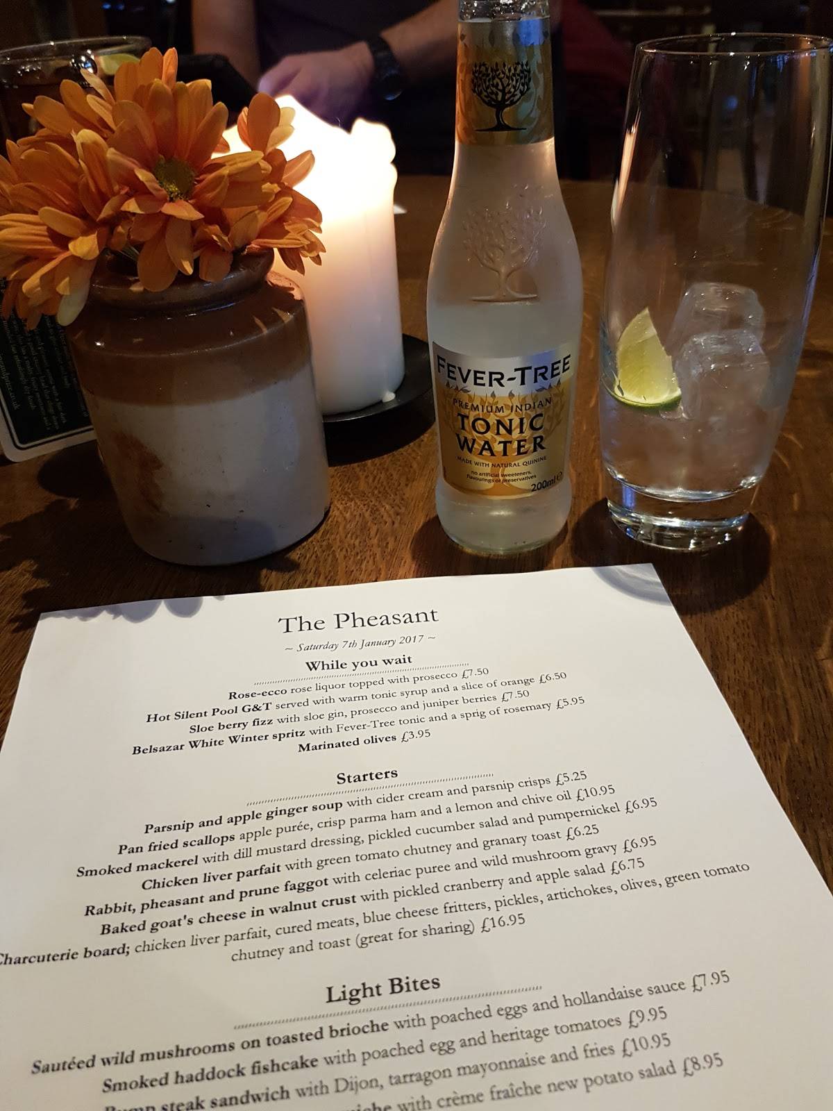 Menu at The Pheasant at Buckland pub & bar, Betchworth